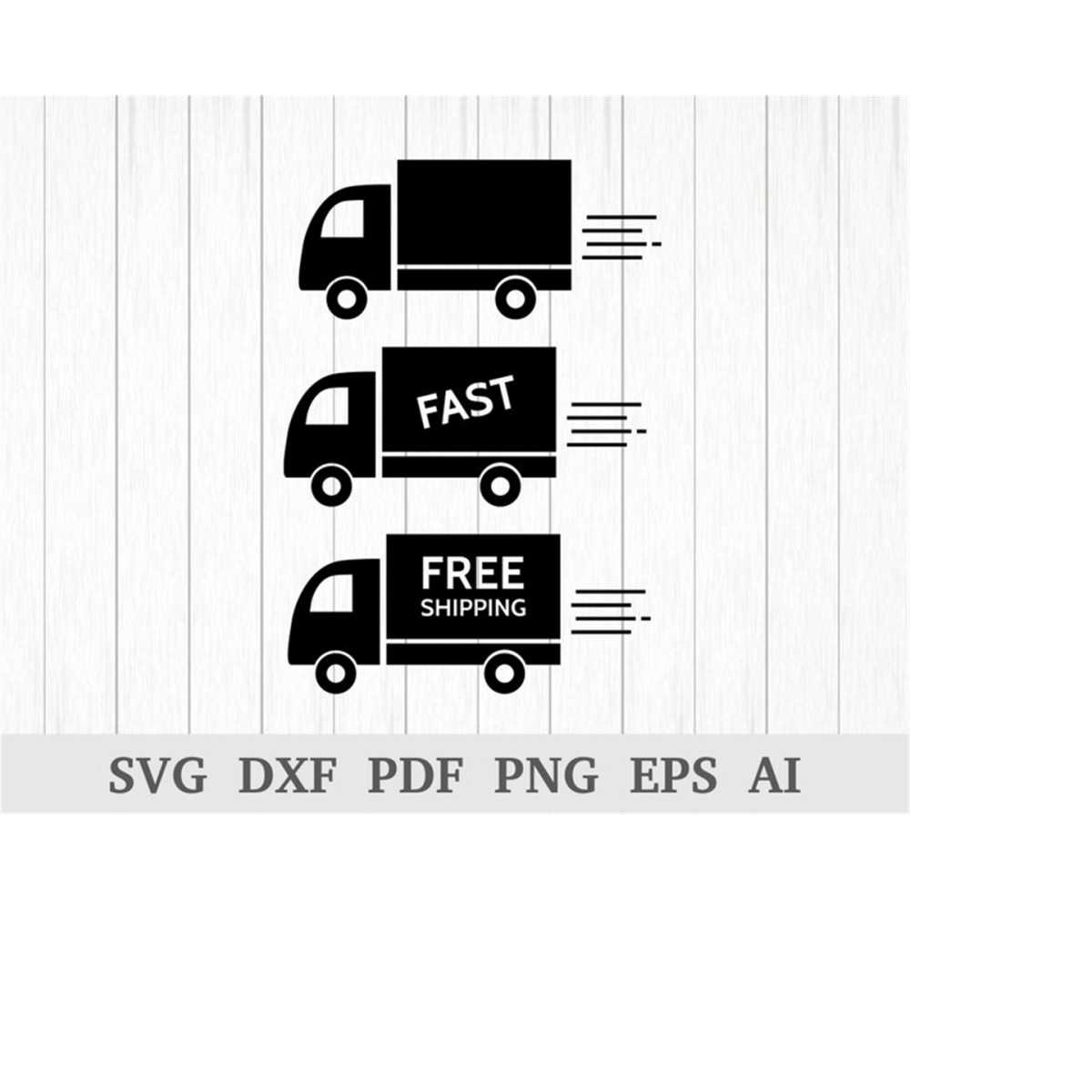Delivery van SVG, Fast Delivery svg , Free Shipping svg, Eco | Inspire ...