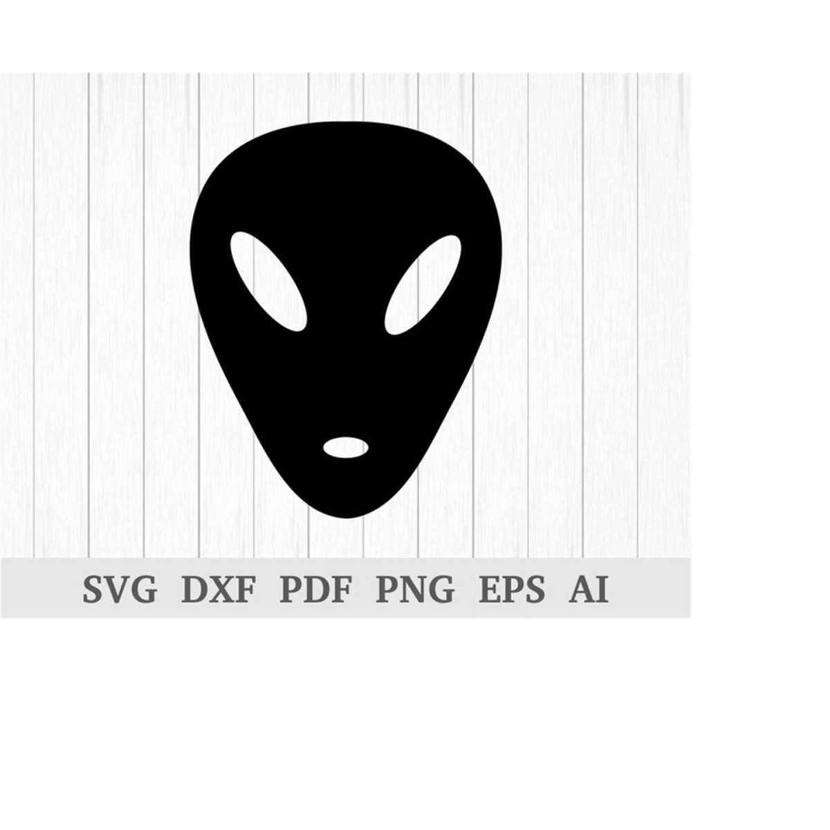 Alien svg, Alien face svg, Alien Mask svg, Alien Clipart, Al - Inspire ...