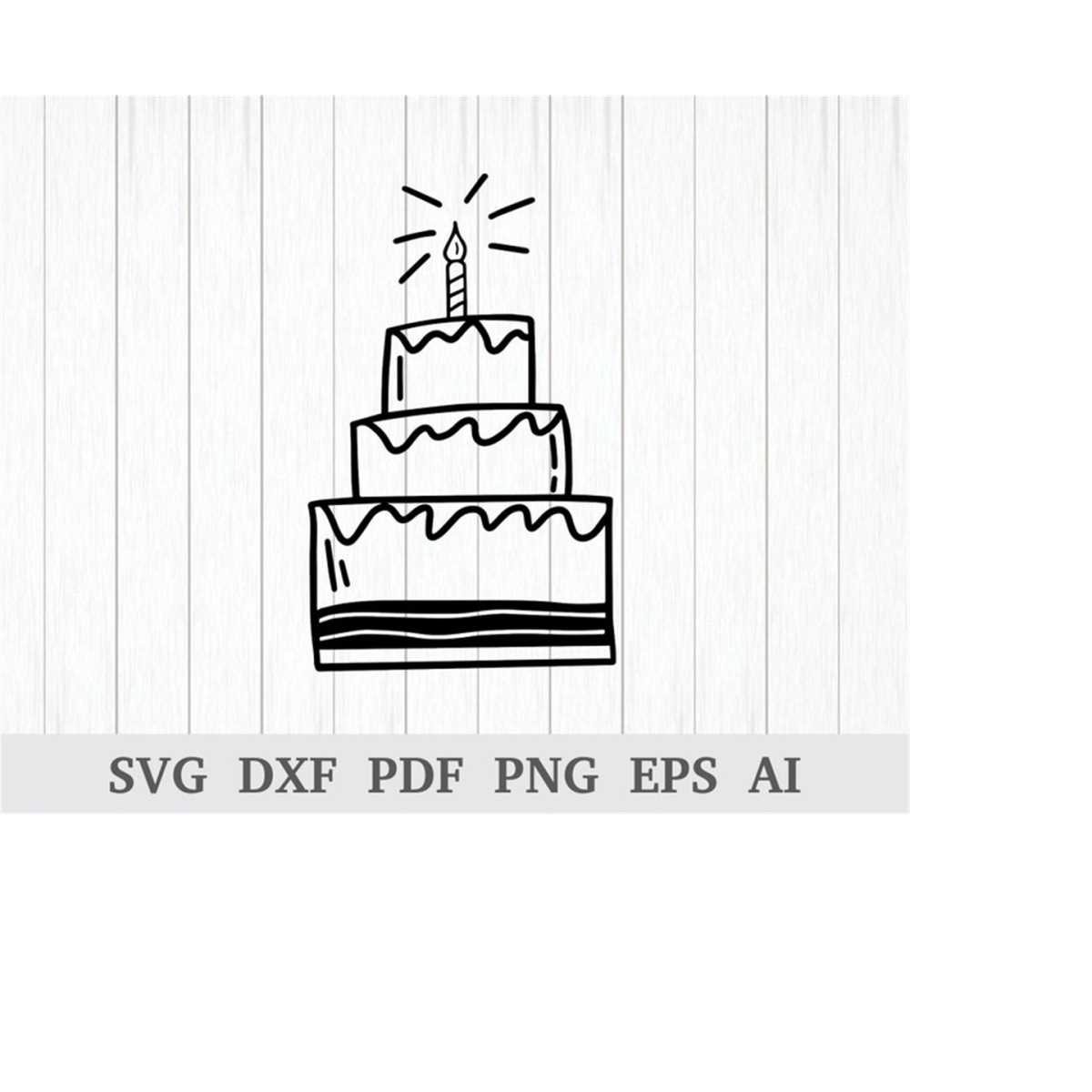 Cake Svg Birthday Cake Svg Birthday Svg Wedding Cake Svg Inspire