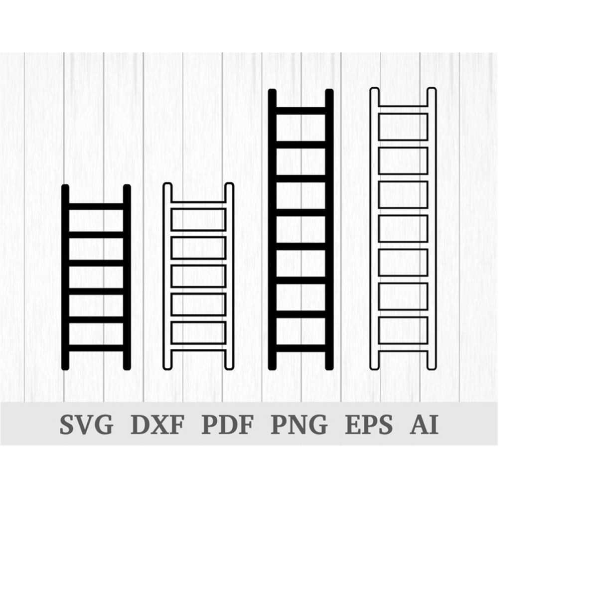Ladder SVG, Ladder Vector, Ladder Clipart cutting file, svg - Inspire ...