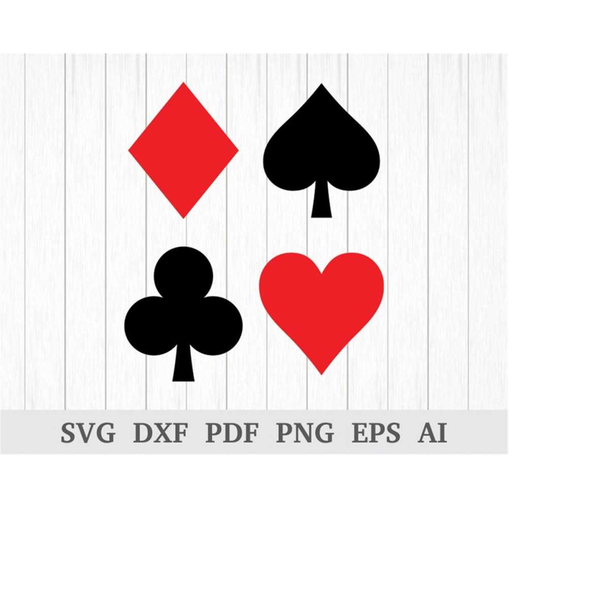 Card Suits SVG, Playing Cards SVG , Spade, Club, Diamond, He - Inspire ...