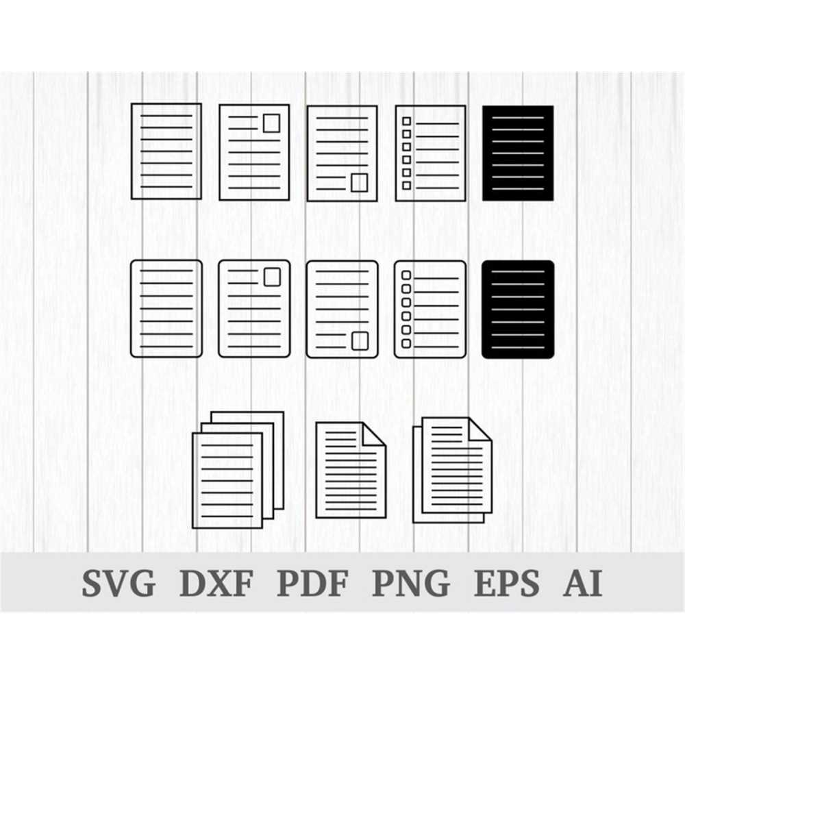 Paper SVG, Page Svg, Document SVG, Business svg, checklist s | Inspire ...
