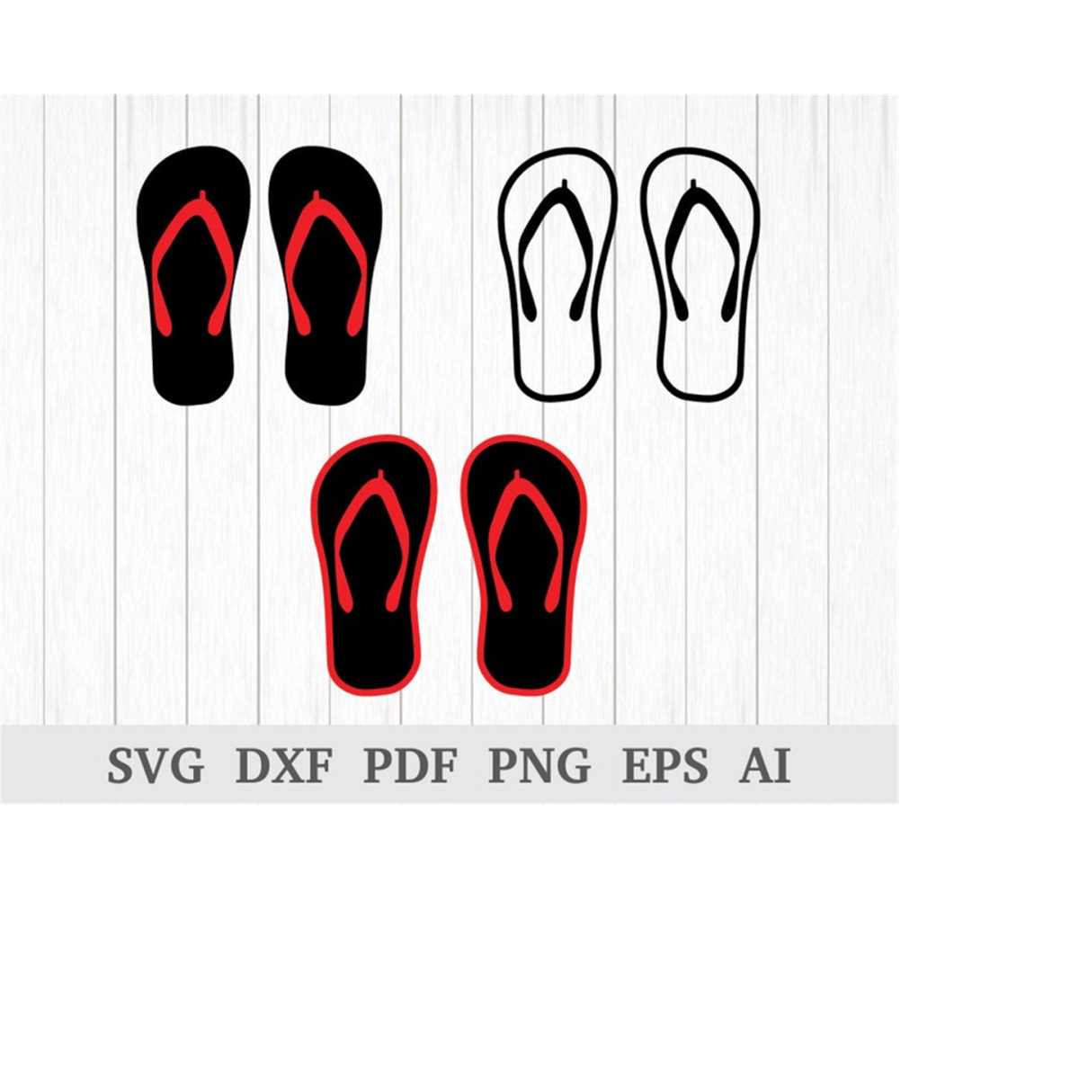 Flip Flops svg, Flip Flop SVG, Flip Flops Clipart, Flip Flop - Inspire ...