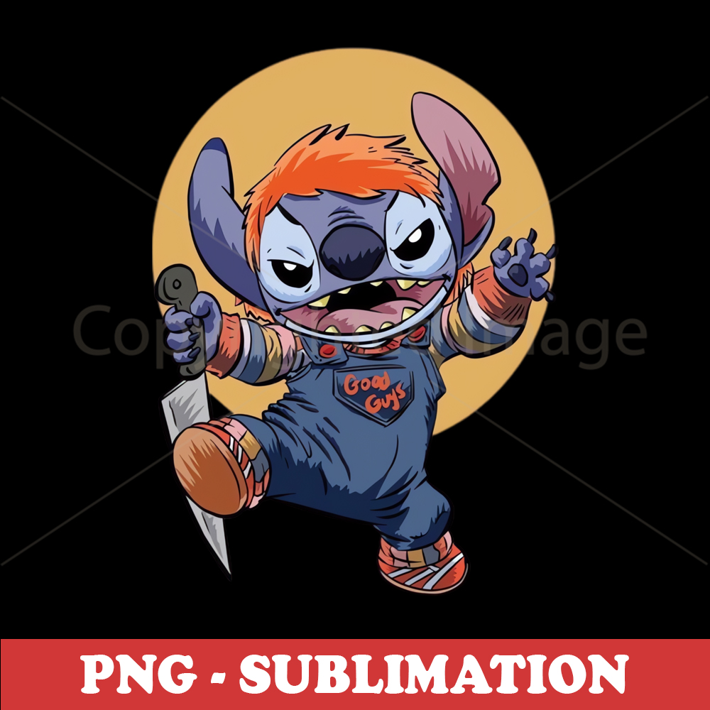 Chucky Stitch - Fiendishly Fun PNG Digital Download for Subl | Inspire Uplift