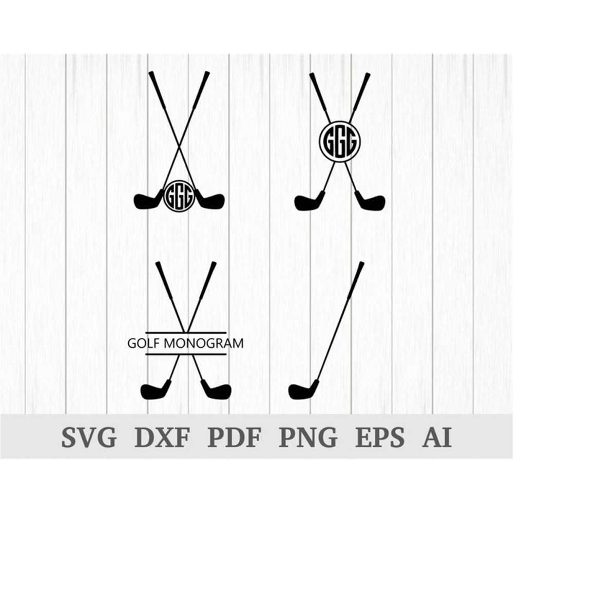 Golf Club Monogram svg, Golf club svg, Golf monogram svg fil - Inspire ...