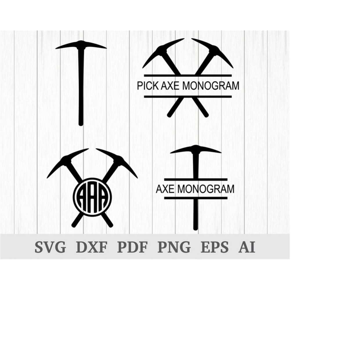 Pick Axe svg, Pickaxe svg file, Mining SVG, Pick axe monogra | Inspire ...