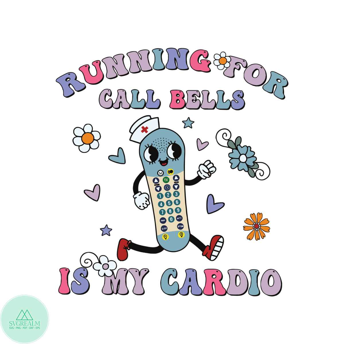 Running For Call Bells Is My Cardio SVG Digital Cricut File | Inspire ...