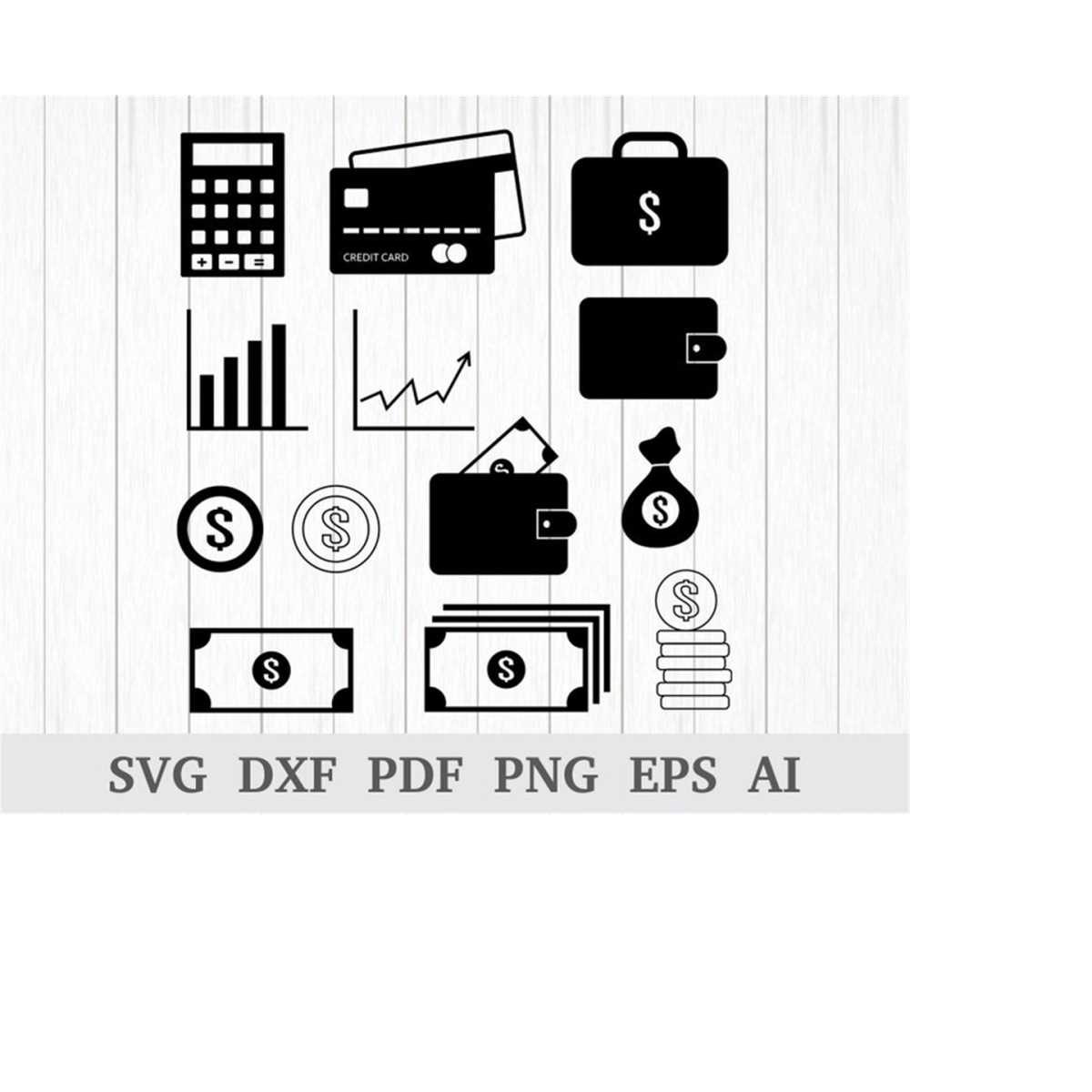 Money Svg, Dollar svg, Cash svg, Currency svg, Money bag svg - Inspire ...