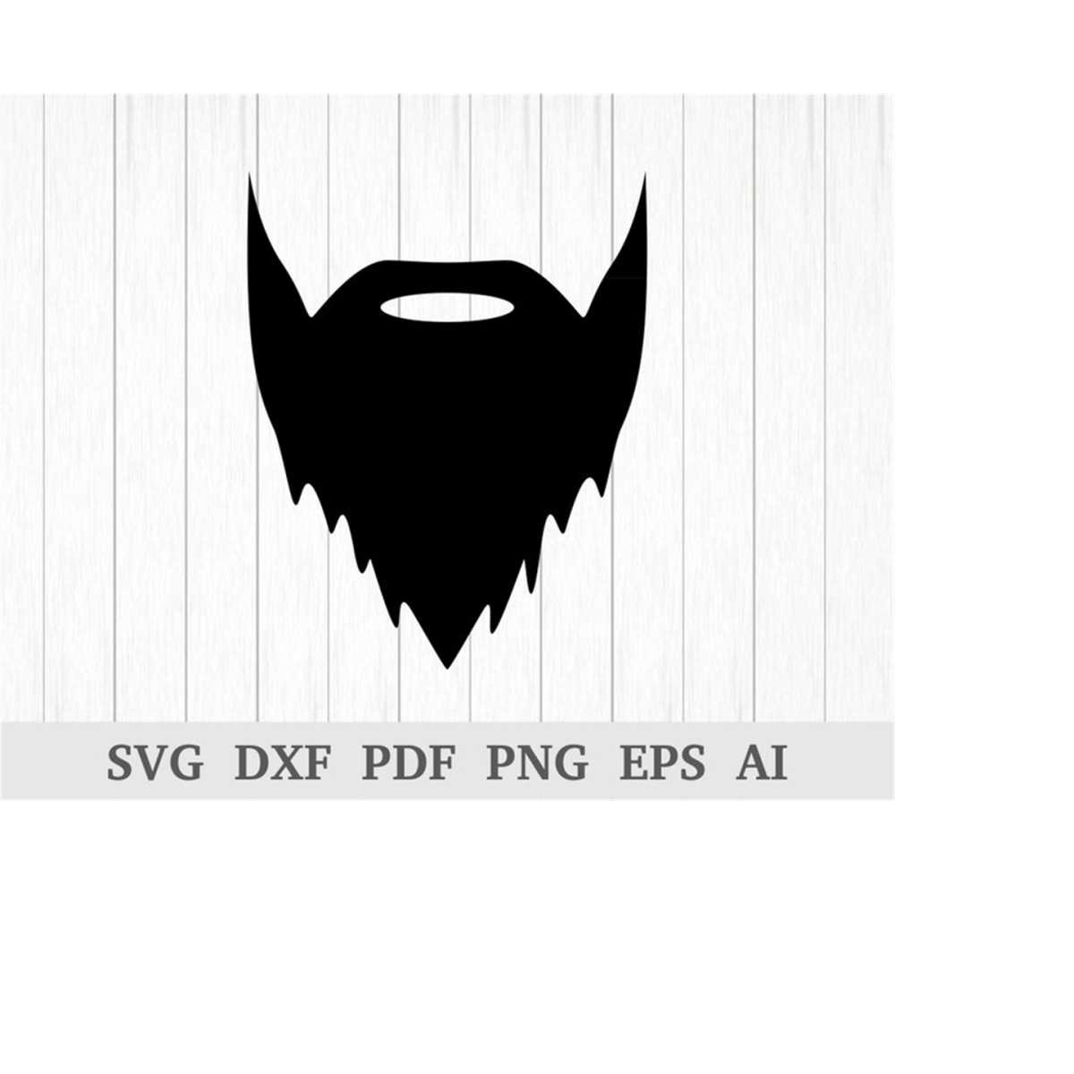 Beard SVG, Beard Face SVG, Man with beard SVG, Beard Clipart - Inspire ...