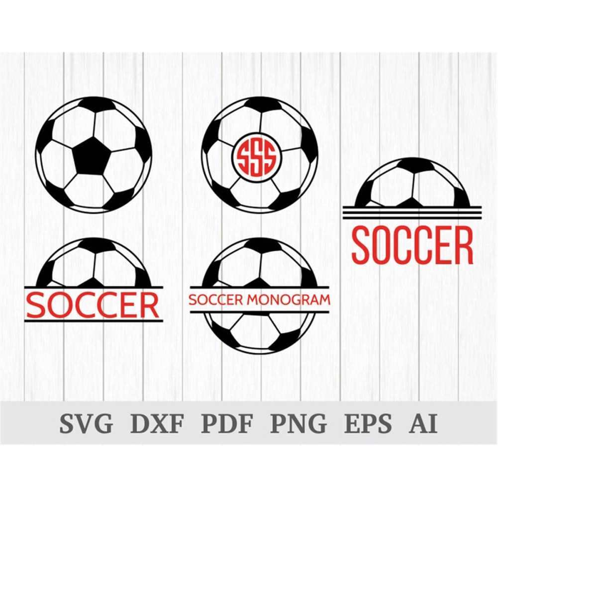 Soccer Ball Monogram SVG, Soccer Ball SVG, Soccer Monogram S - Inspire ...
