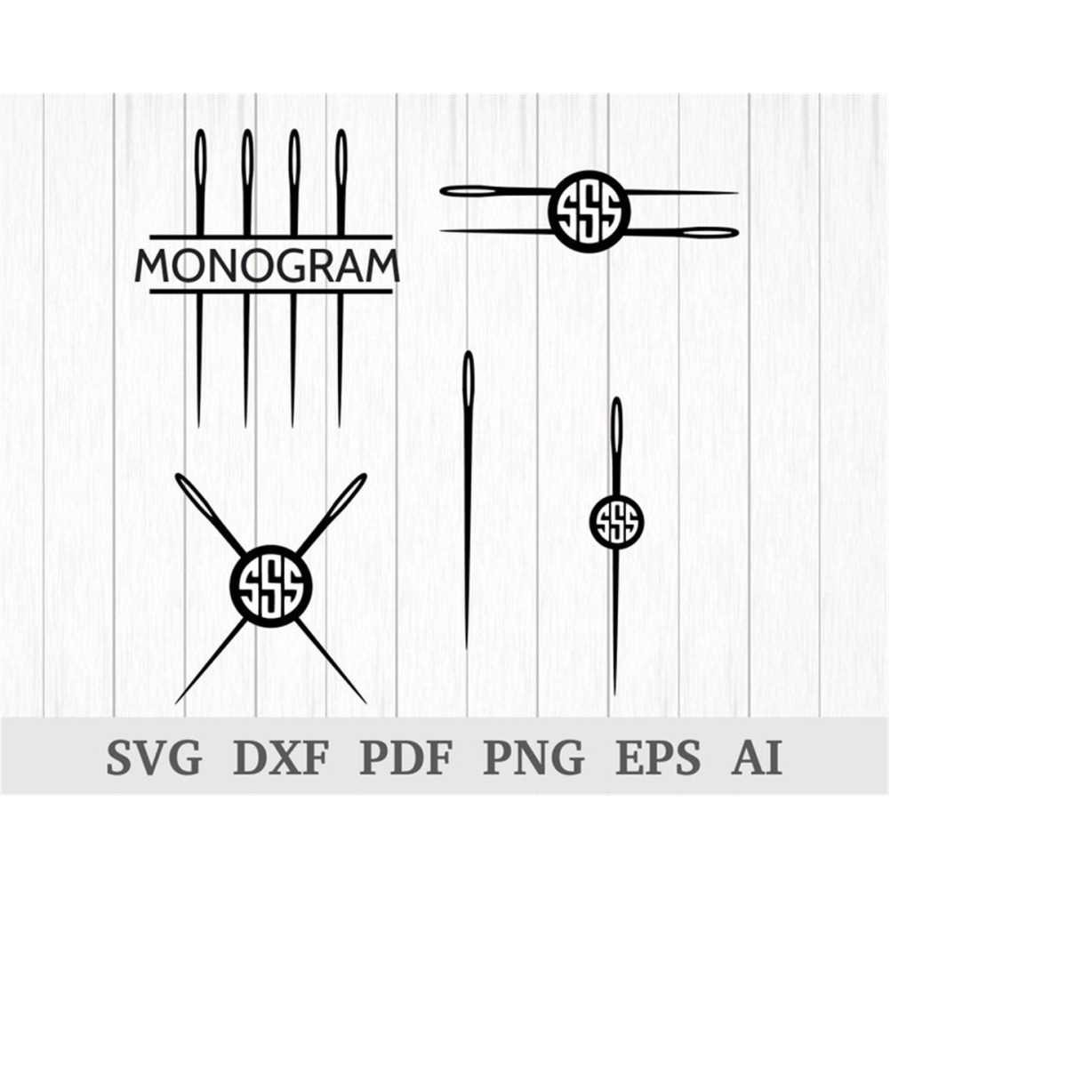 Sewing Needle svg, Needle SVG, Sewing Needle Monogram SVG, S - Inspire ...