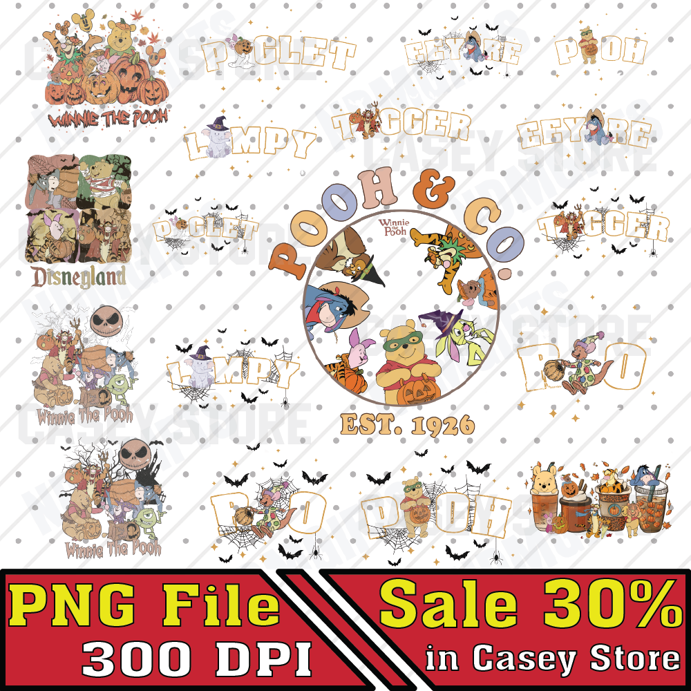Bundle Bear and Friends Halloween Png, Cartoonland Trick Or | Inspire ...