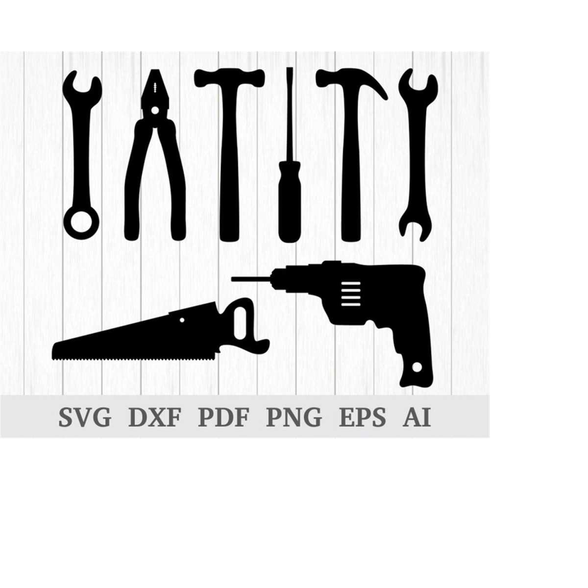 Tools SVG, Tools Clipart, Tools Vector, Hammer SVG, Screwdri - Inspire ...