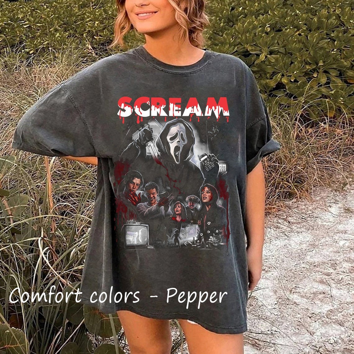 Vintage Scream T-Shirt, Scream Movie Shirt, Ghostface Shirt, - Inspire ...