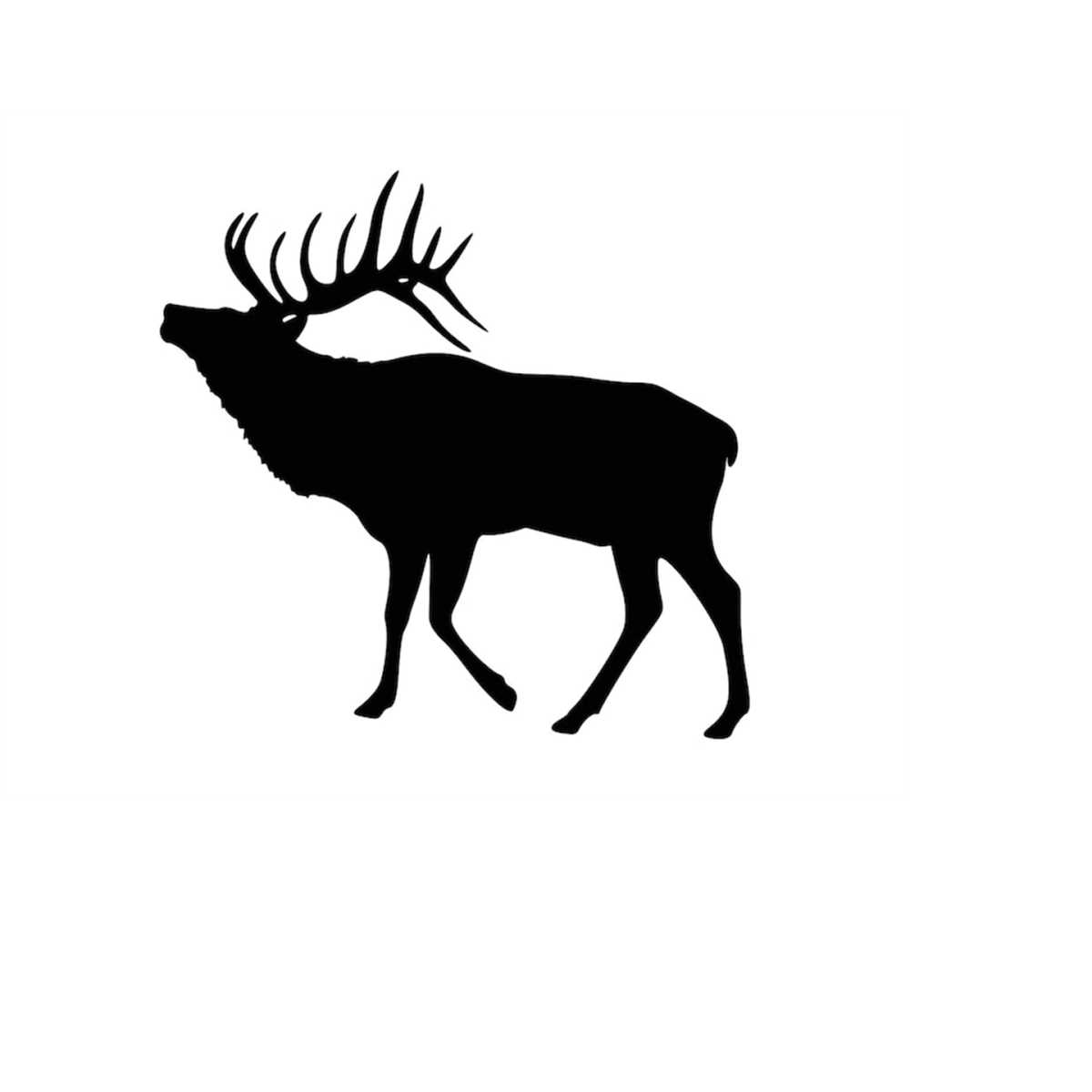 Elk Svg Hunting Svg Silhouette Cutting File Elk Clipart Svg - Inspire ...