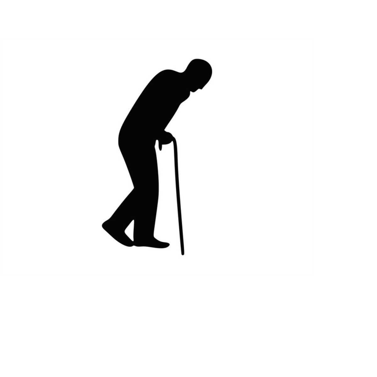 Old Man Svg Walking Svg Cane Cutting File Old Man Clipart Sc - Inspire ...