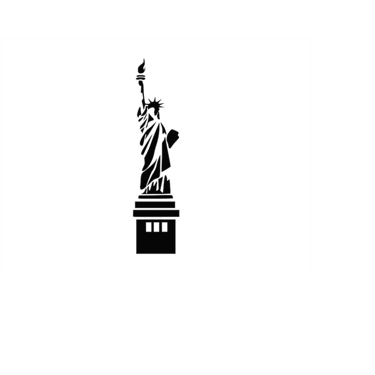 Statue of Liberty Svg New York Svg Liberty Silhouette Cuttin - Inspire ...