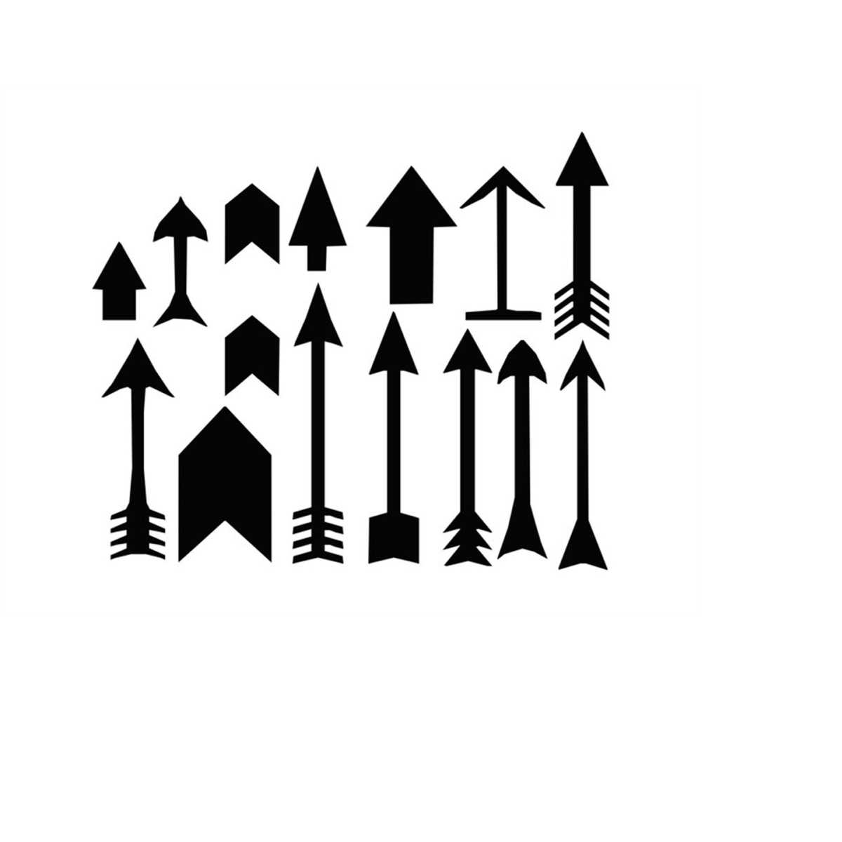 Arrows Svg Arrow Set Svg Silhouette Cutting File Clipart Svg - Inspire ...