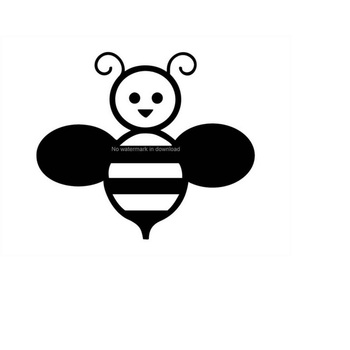 Honey Bee Cut File, Honey Bee Silhouette Cut File, Honey Bee | Inspire Uplift