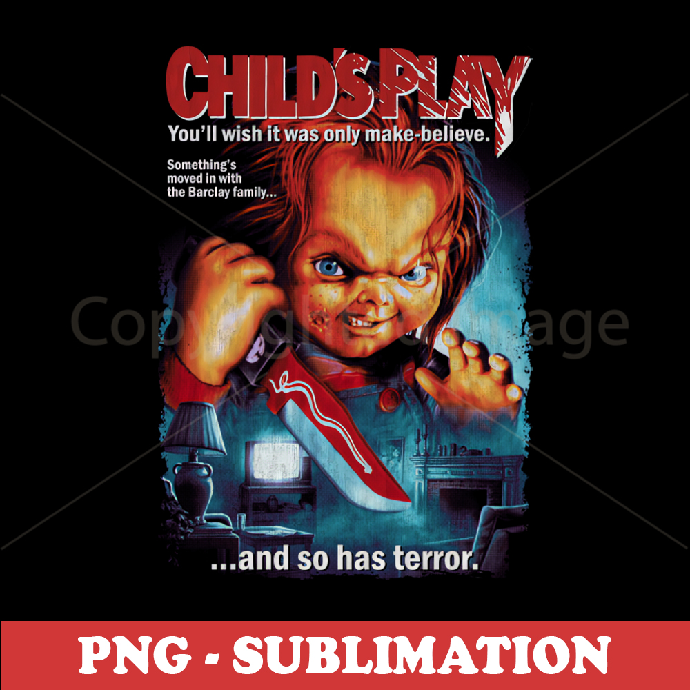 Chucky Sublimation PNG - Scary Childs Play Horror Digital Do | Inspire ...