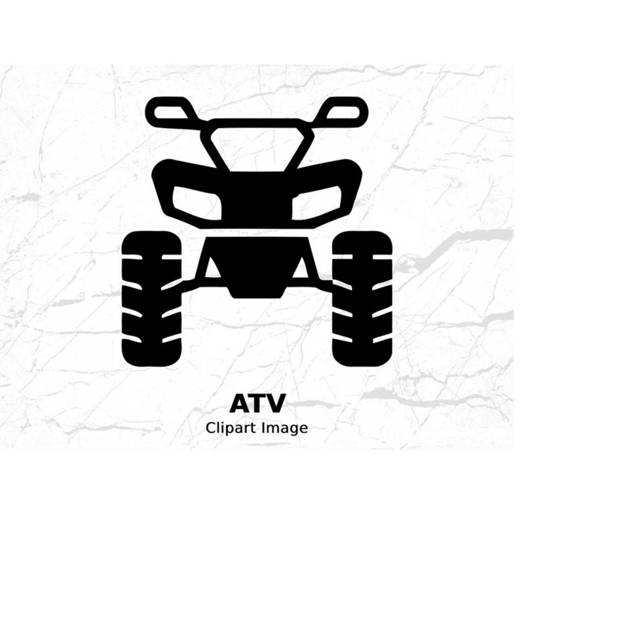 ATV Clipart Image Digital, Atv Silhouette, 4x4 ATV Clipart, - Inspire ...
