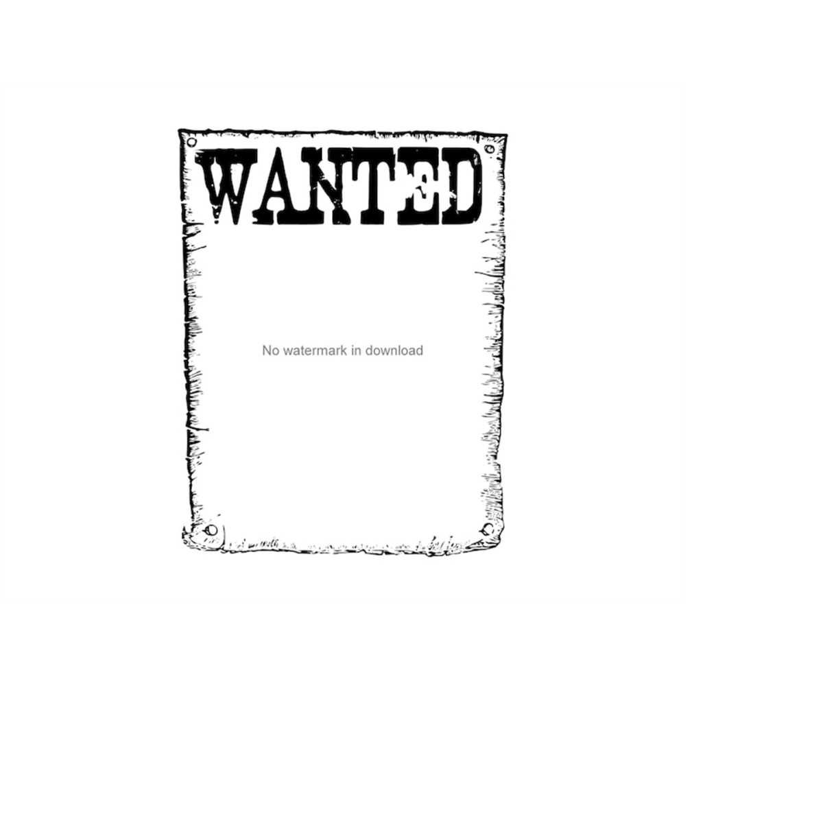 Wanted Poster Svg, Wanted Sign svg, Wanted Frame Dxf, Wanted - Inspire ...