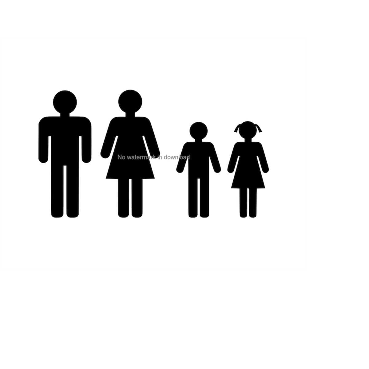 People Svg Cut Files, Family Dxf File, People Symbols Png Fi - Inspire ...
