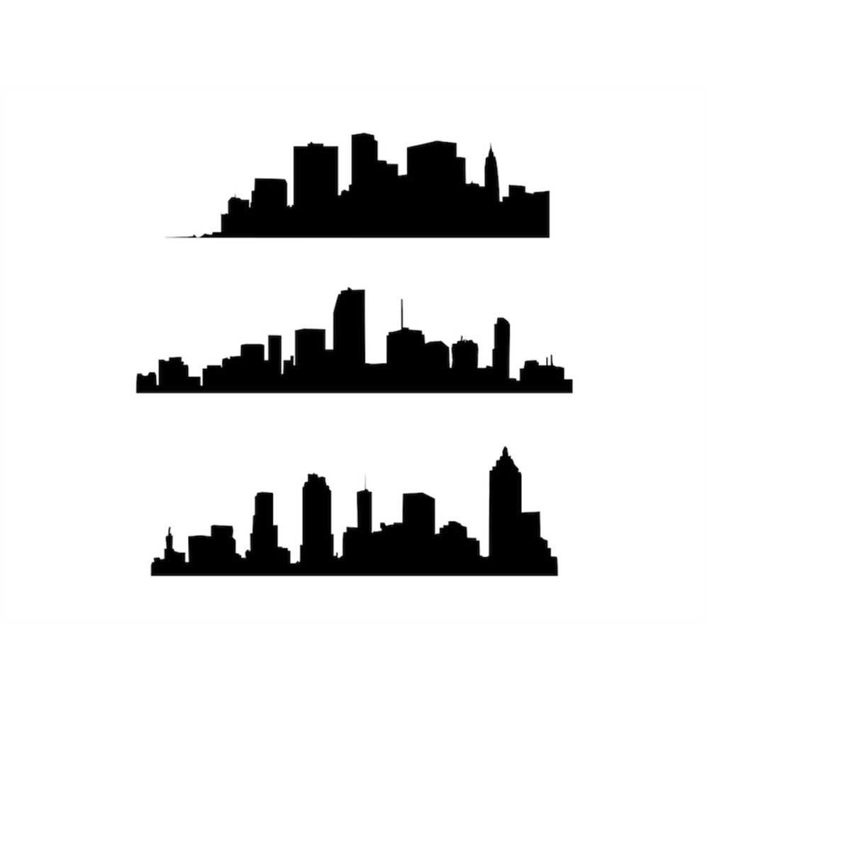 City Scape Svg City Svg Silhouette City Buildings Svg Cuttin - Inspire ...
