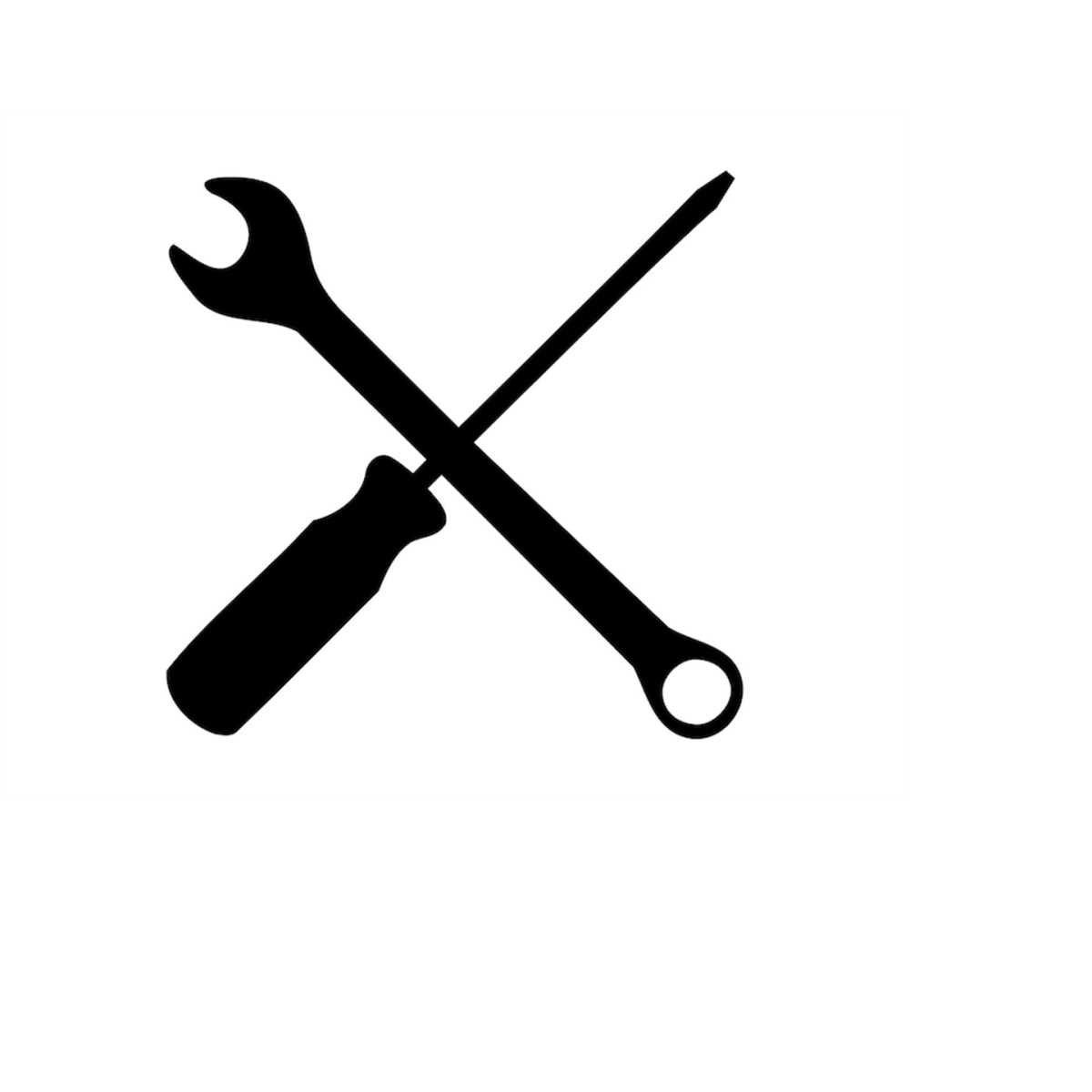 Tools Logo Svg Tools Sign Svg Screwdriver Wrench Silhouette | Inspire ...