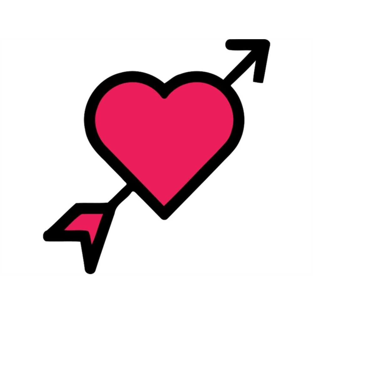 Heart And Arrow Printable Images, Heart And Arrow Digital Cl - Inspire ...