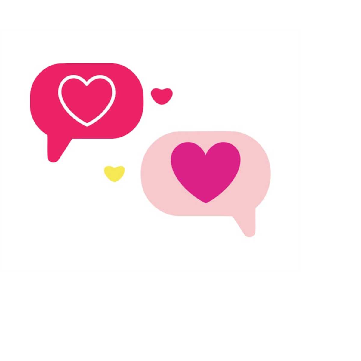Heart Talk Bubbles Dxf Download, Heart Speak Bubbles Webp Im - Inspire ...