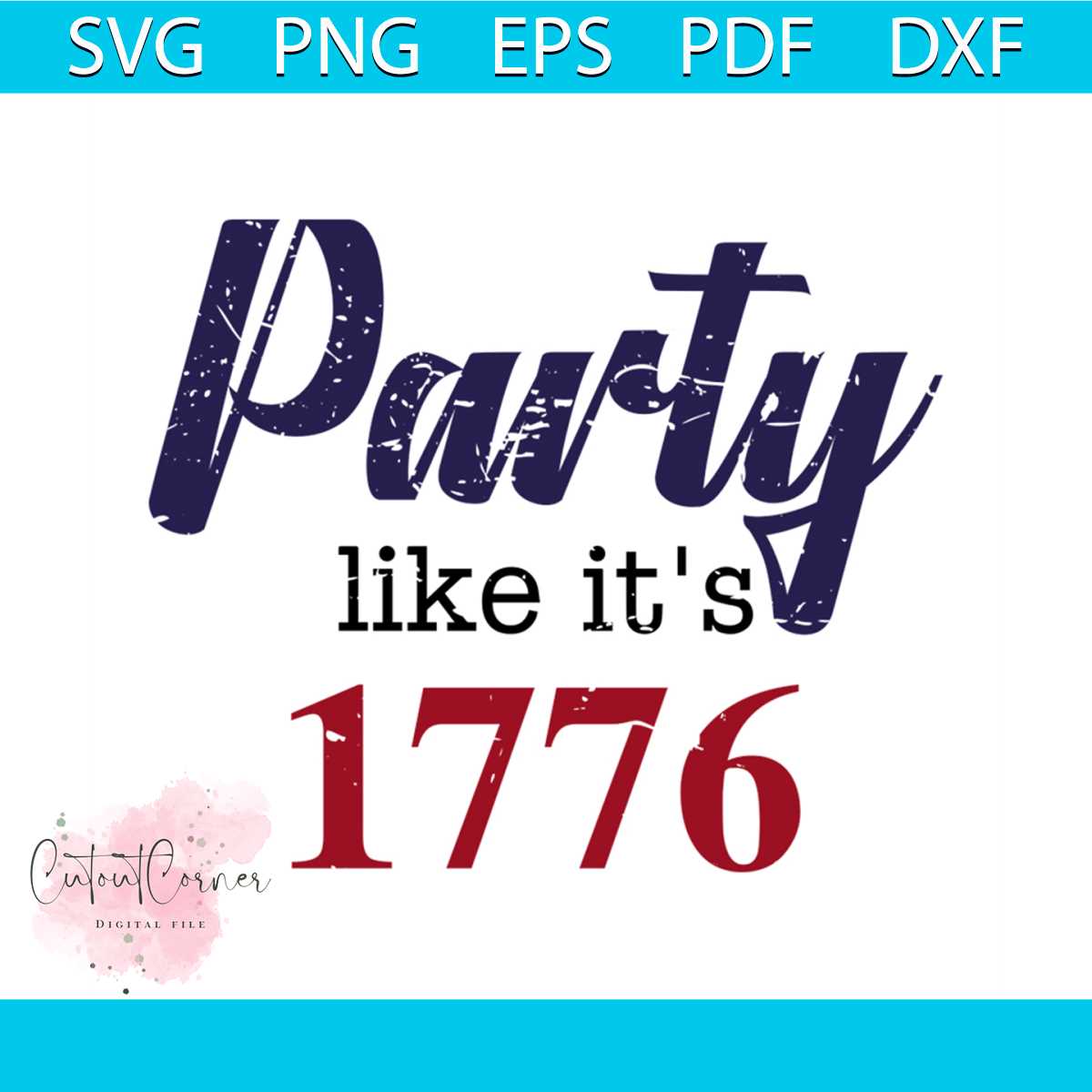 Party Like Its 1776, party svg, in 1776, history, Freedom, U | Inspire ...