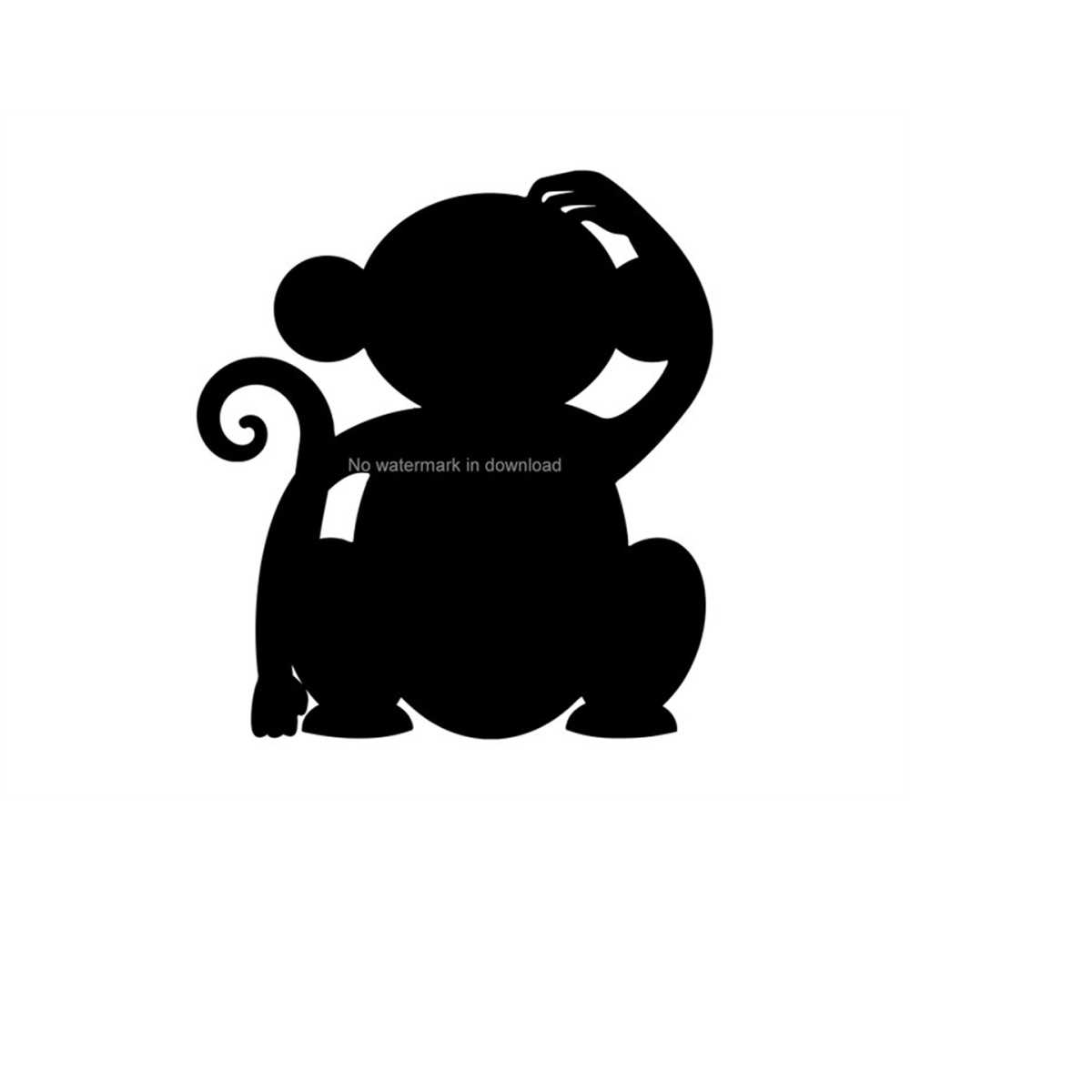 Monkey Vinyl Cut File, Monkey Cutting Files, Monkey Cutting - Inspire ...