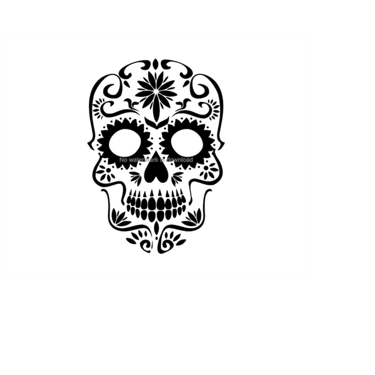 Sugar Skull Svg, Sugar Skull Vector, Svg Sugar Skull Image F | Inspire ...