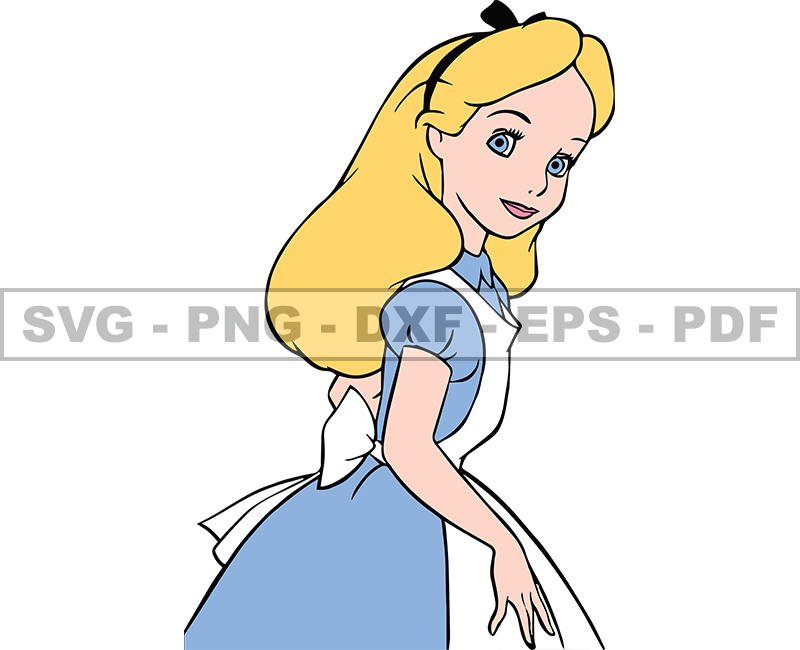 Alice in Wonderland Svg, Alice Svg, Cartoon Customs SVG, EPS - Inspire ...