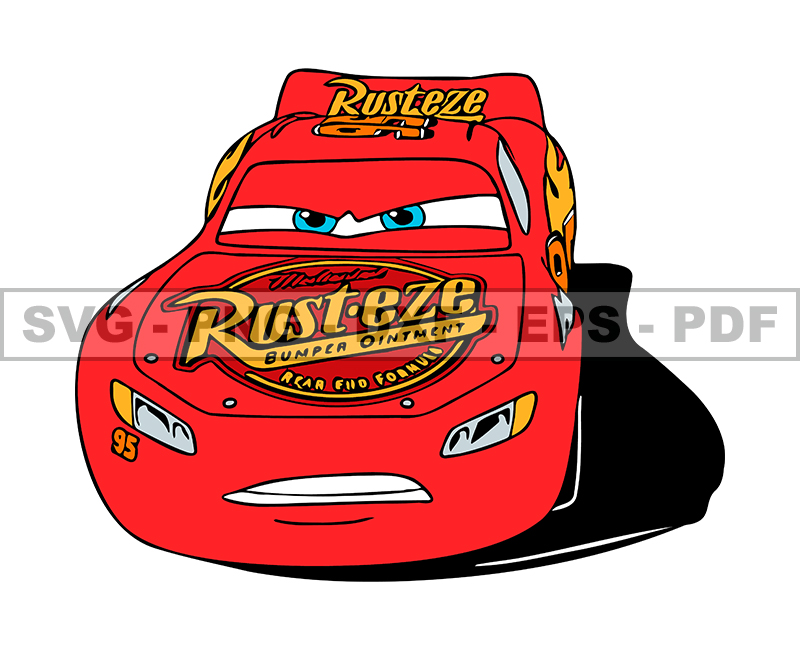 Disney Pixar's Cars png, Cartoon Customs SVG, EPS, PNG, DXF - Inspire ...