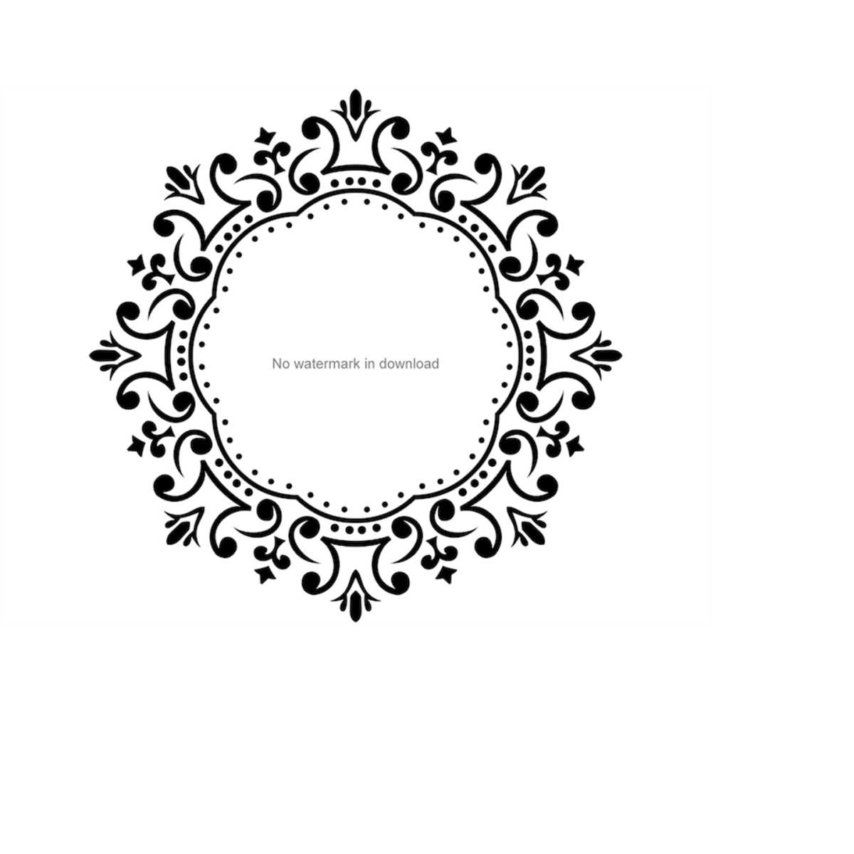Round Frame, Clipart Svg, Round Frame, Engrave Svg, Round Fr - Inspire ...