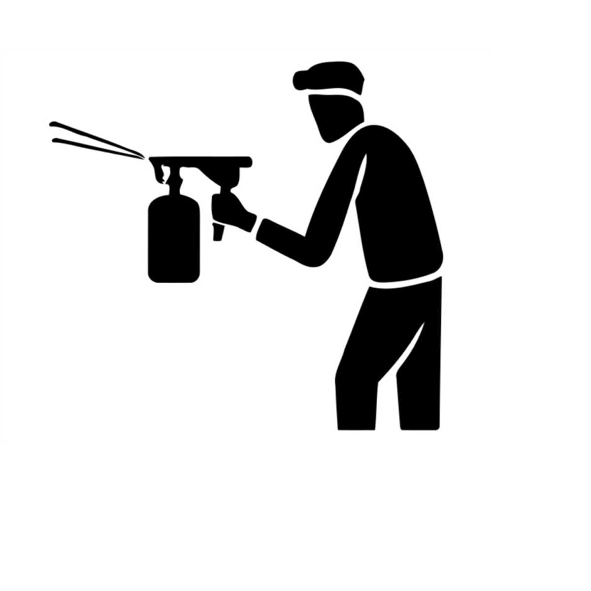 Airbrush Painter Svg Vector Cutting File Airbrushing Cut Fil - Inspire ...