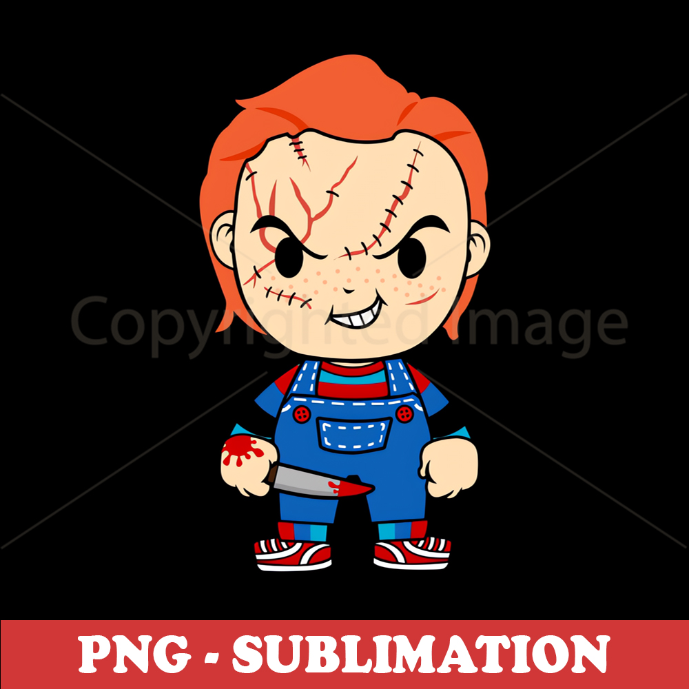 Chucky Chibi - Spooky Sublimation Design - Instant Download | Inspire ...