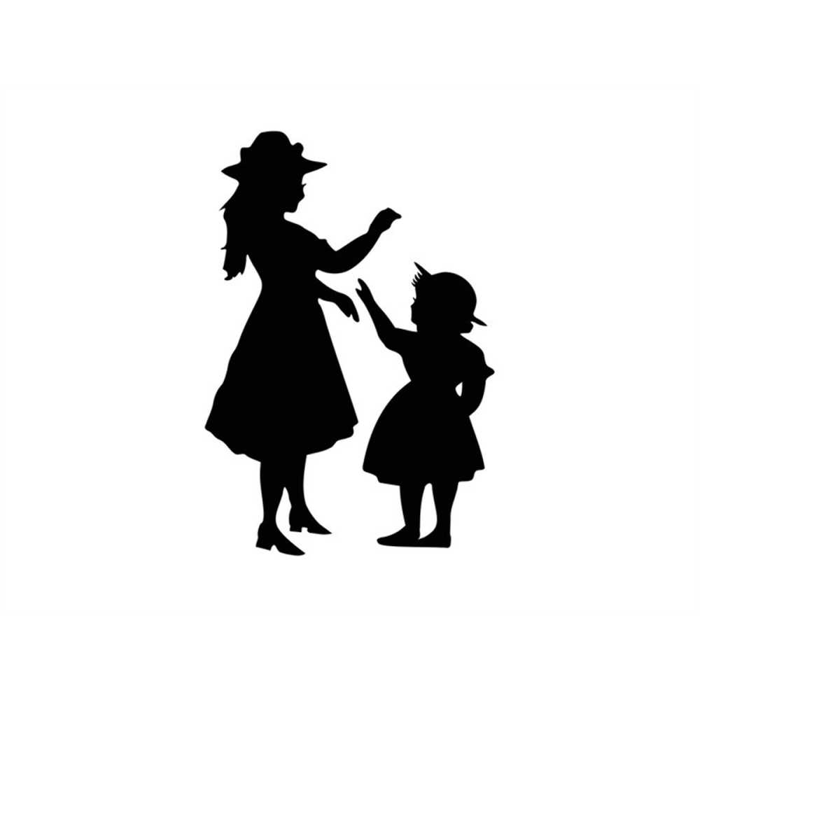 Girls Svg Little Girls Svg Playing Silhouette, Vector Png Dx - Inspire ...