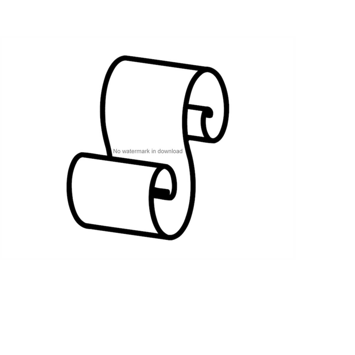 Scroll Outline Clipart, Scroll Outline Dxf, Scroll, Svg File - Inspire ...