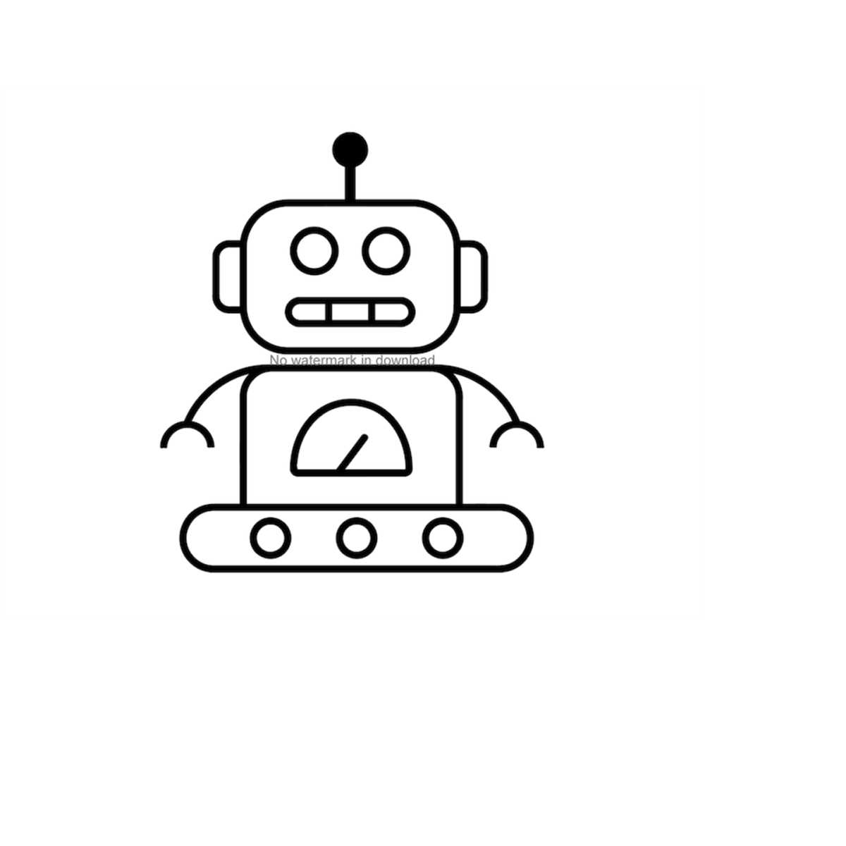 Robot Svg Cut File, Files For Silhouette, Robot, Svg Cutting - Inspire ...