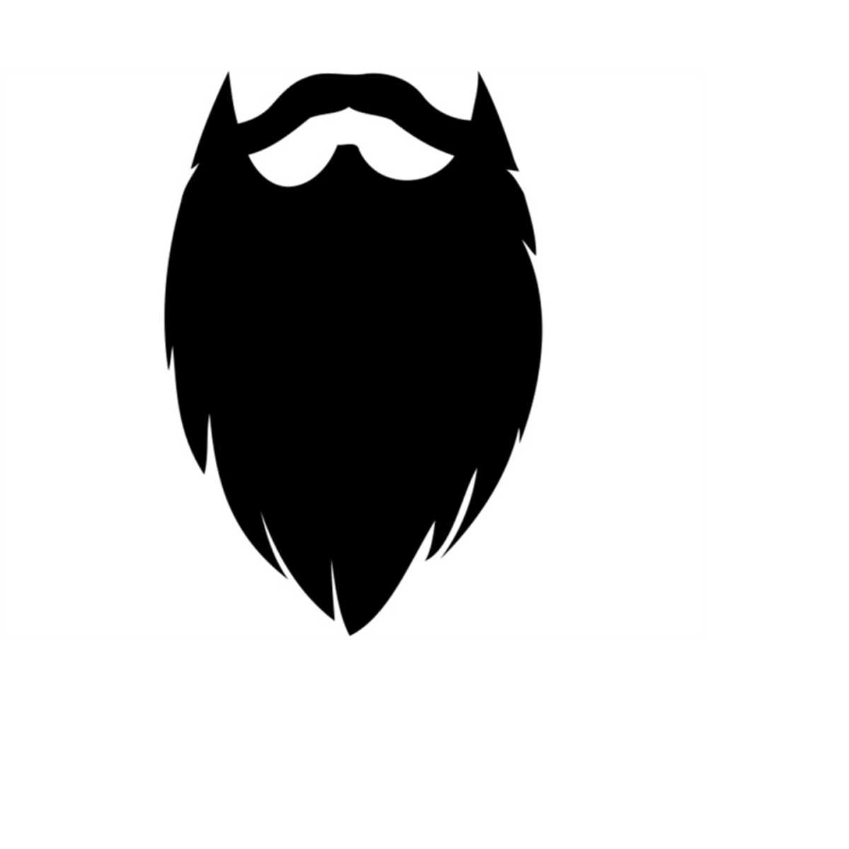 Beard Svg Clipart Dxf Cut File Beard Picture Vector Cut File - Inspire ...