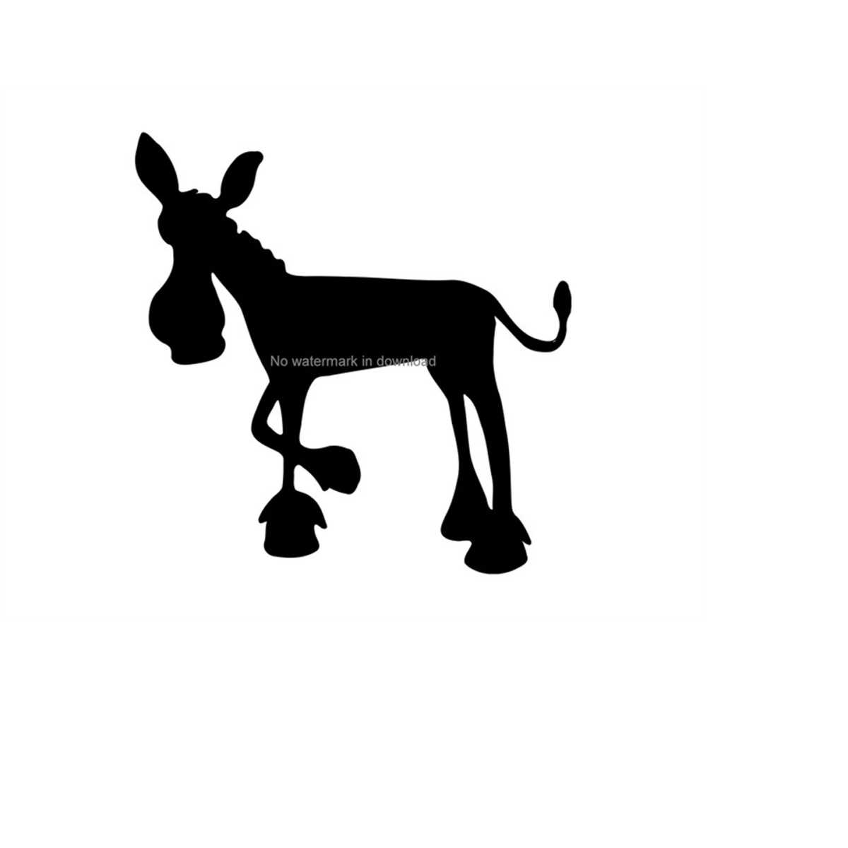 Donkey Clipart, Donkey Svg Cut File, Donkey Clip Art, Donkey | Inspire ...
