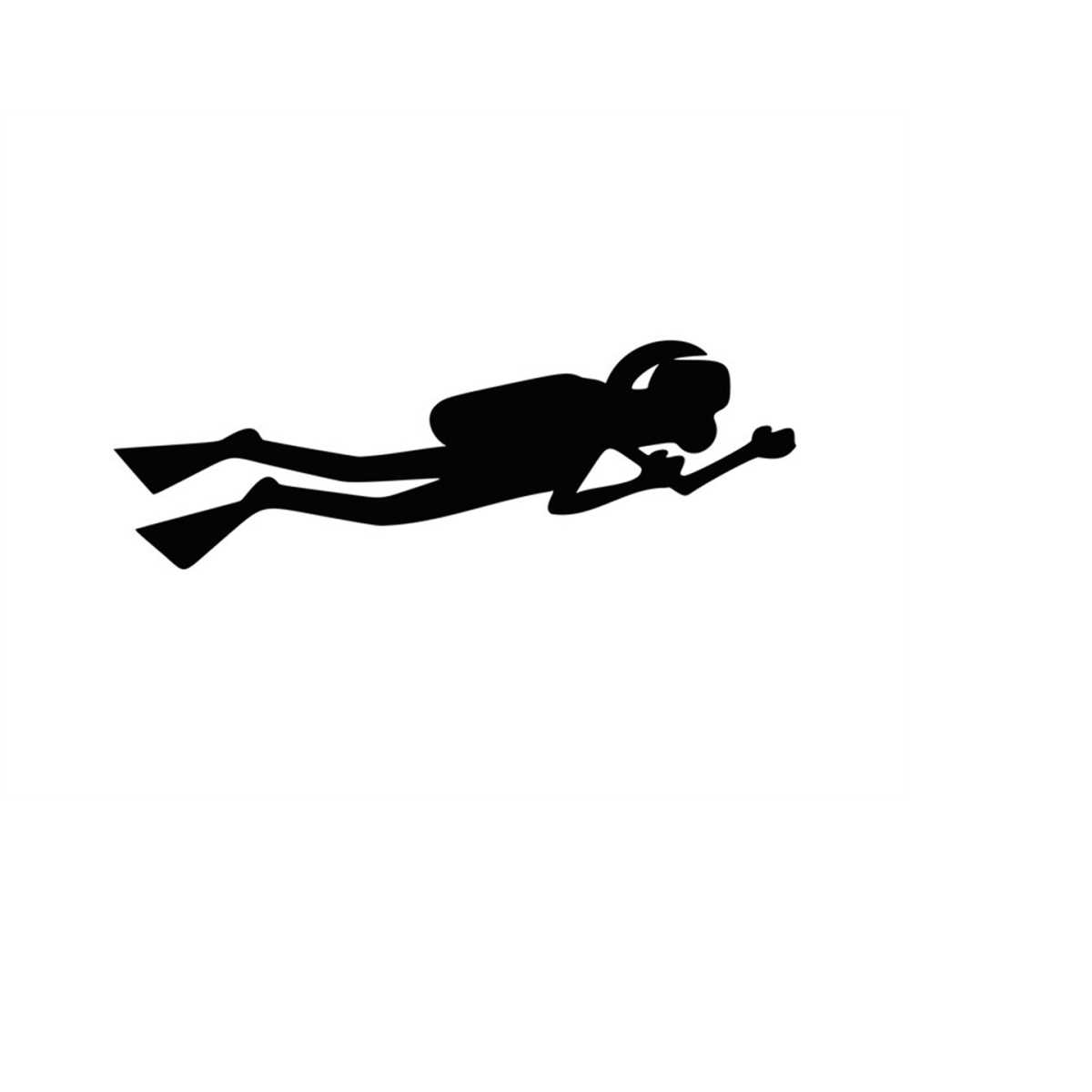 Scuba Diver Svg Deep Sea Svg Diving Silhouette Cutting File - Inspire ...