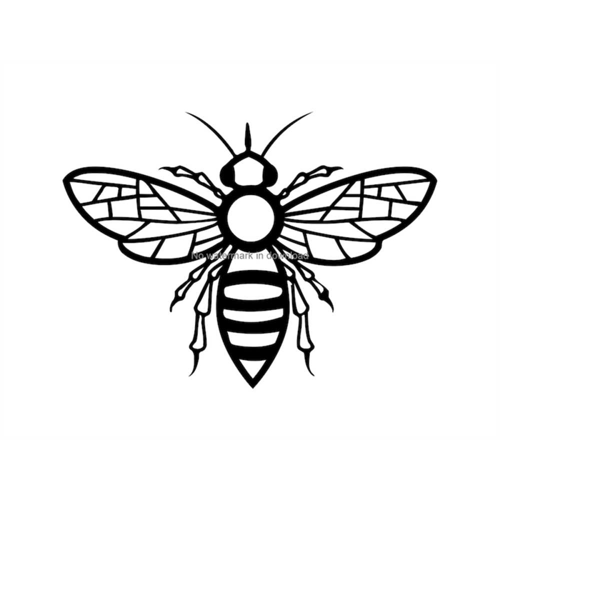 Bee Svg Vector Image, Bee Digital Clip Art, Bee Svg Clipart - Inspire ...