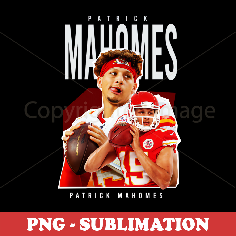 Patrick Mahomes - Vintage Sublimation PNG Digital Download - | Inspire ...