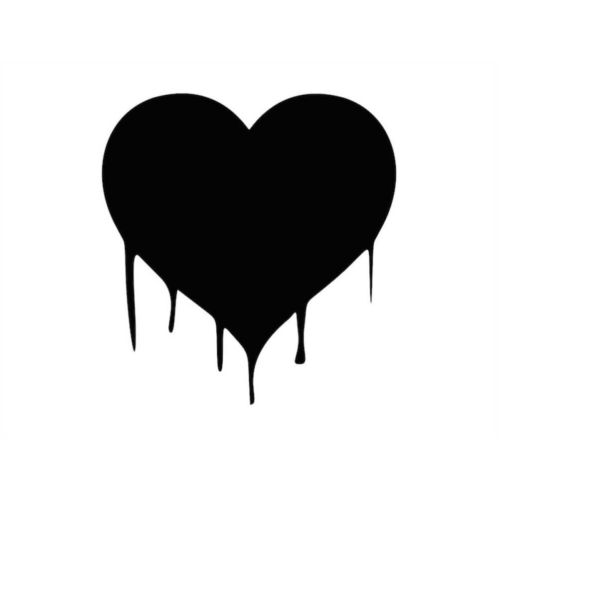 Dripping Heart Svg Bleeding Heart Svg Dripping Paint Templat - Inspire ...