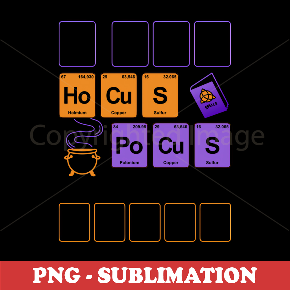 Periodic Table - Magic Science Teacher - Instant PNG Digital | Inspire ...