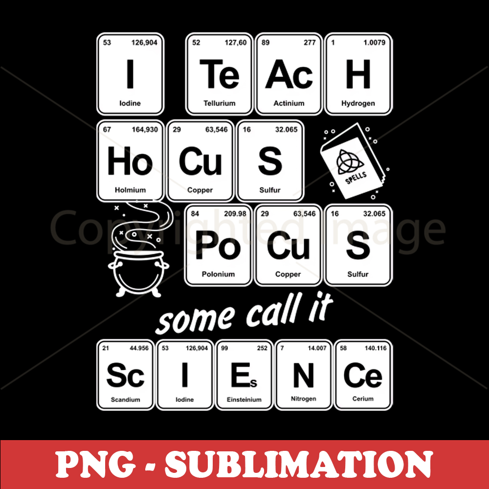 Magic Science Teacher - Periodic Table PNG Digital Download - Inspire ...